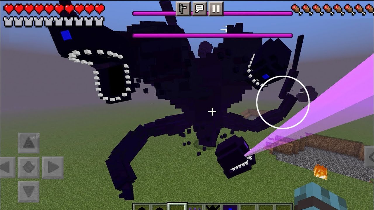 New big MOD - ANCIENT WITHER STORM in minecraft pe - YouTube