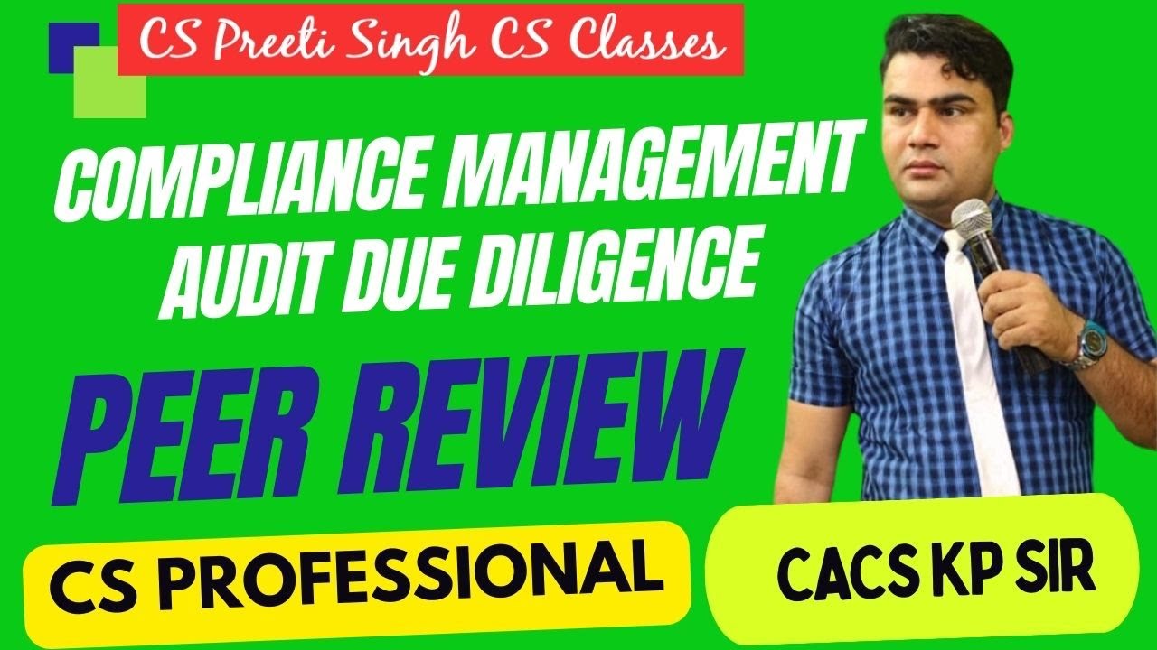 PEER REVIEW | DUE DILIGENCE | BEST PROFESSIONAL CLASSES | TOP CS ...