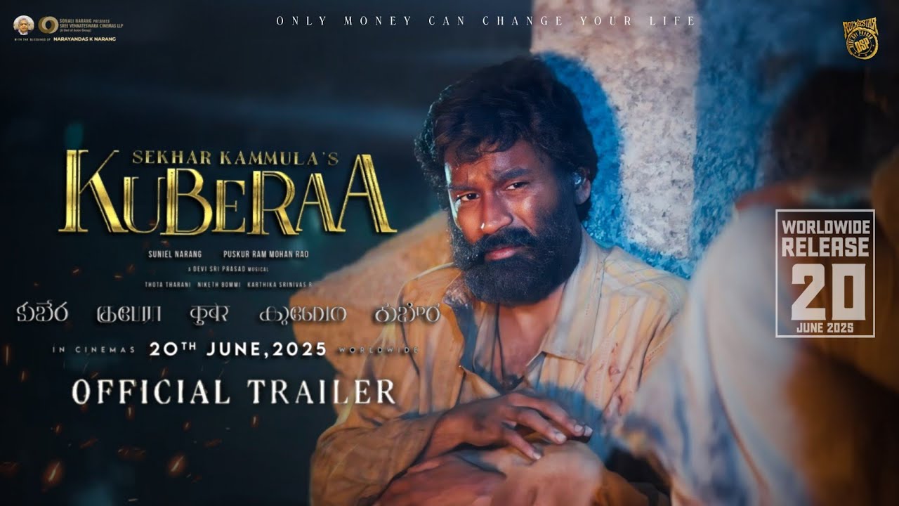 Kubera - Official Trailer | Dhanush, Rashmika | Nagarjuna | Sekhar Kammula | DSP - YouTube