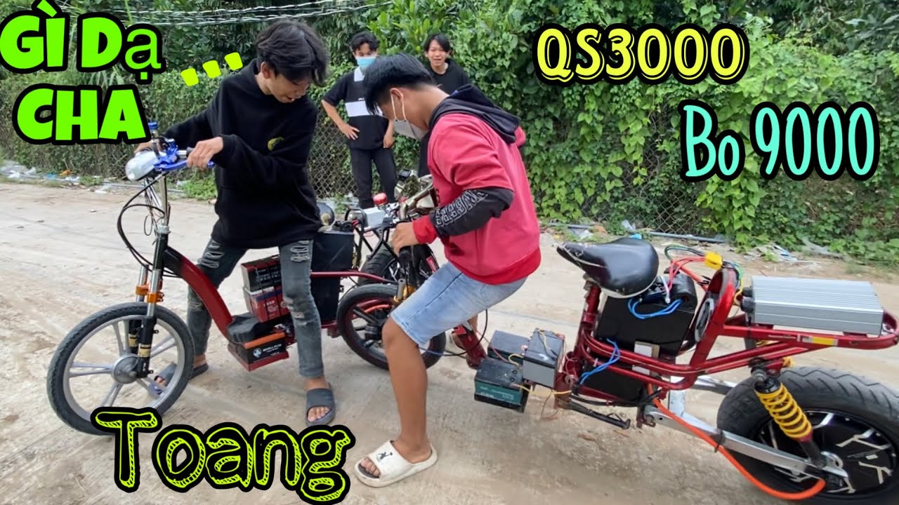 Review ''Xe Đạp Điện Độ'' Asama Độ 9 Bình Bánh Qs 3k Bo 9000w Các Em ...