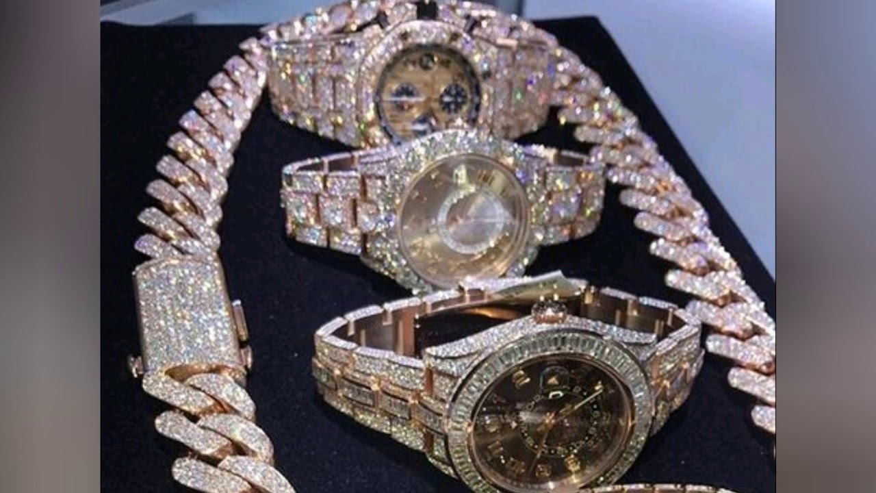 Meek Mills rapper jewellery collection - YouTube
