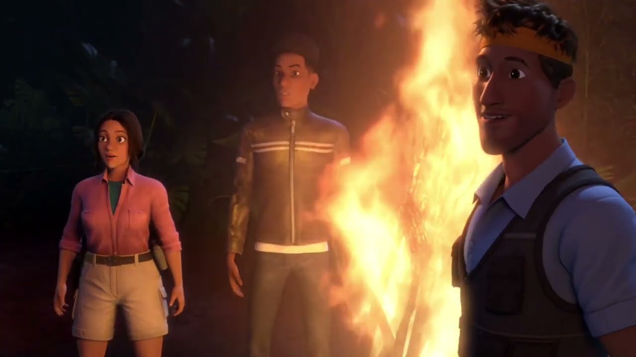 camp cretaceous 5:"Dave,roxy y brandon se encuentran con mae" - YouTube