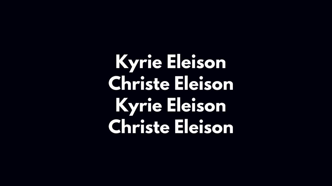 Ella Singing Kyrie Eleison, Christe Eleison - YouTube