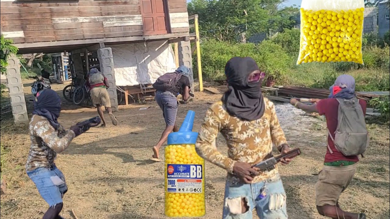 Pellets Gun War Fun And laugh - YouTube