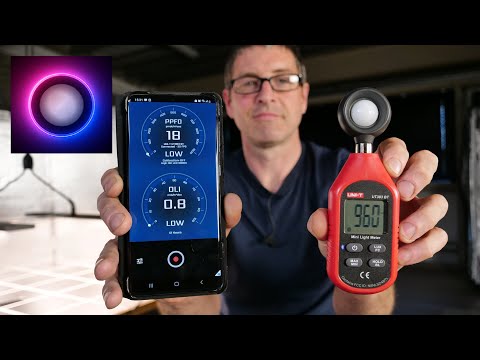 PPFD Meter app and Uni-t lux meter bluetooth pairing test