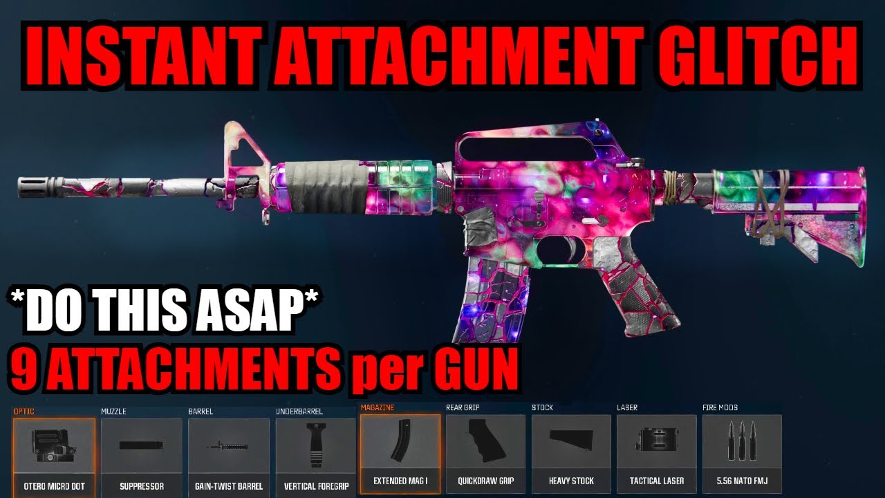 *DO THIS ASAP* INSTANT ATTACHMENT GLITCH BO6! 9 ATTACHMENTS per GUN ...