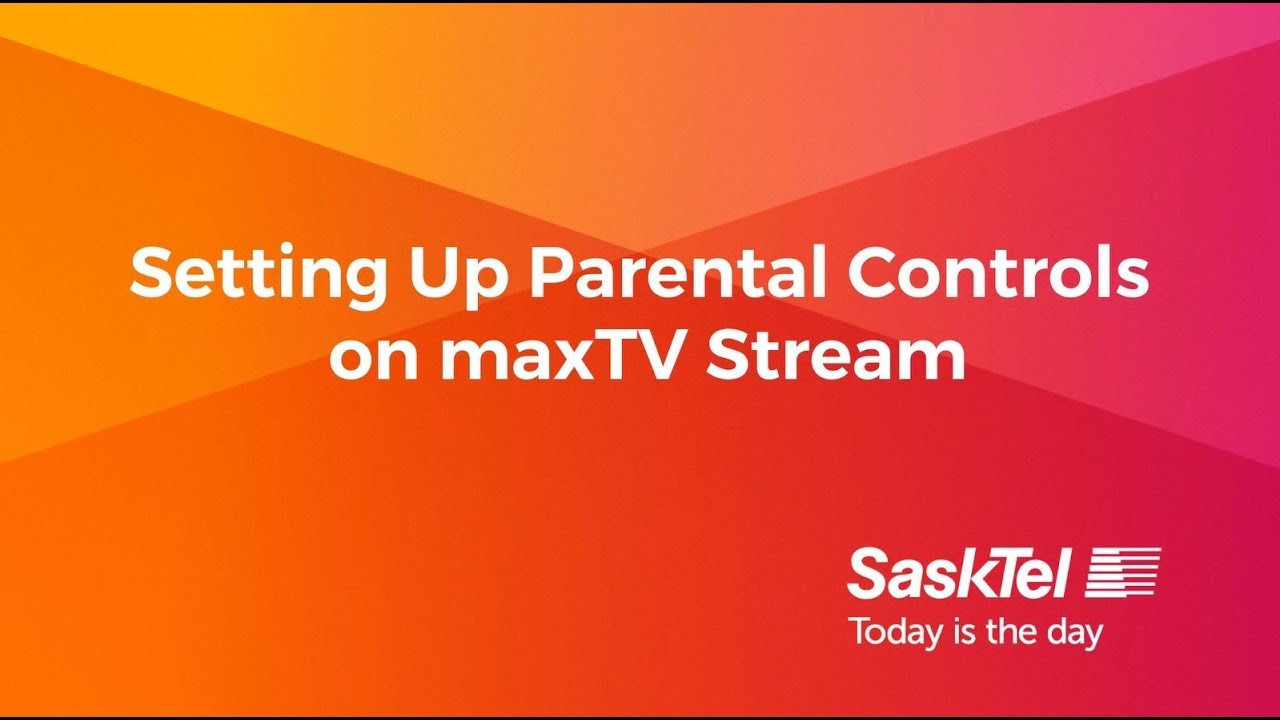 SaskTel Support - Setting up Parental Controls on maxTV Stream - YouTube
