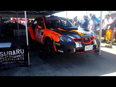 Crazy Loud Subaru Rally Car - YouTube