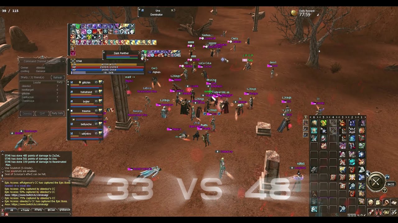 33 vs 38 - Beleth Fight - L2 Kings - YouTube