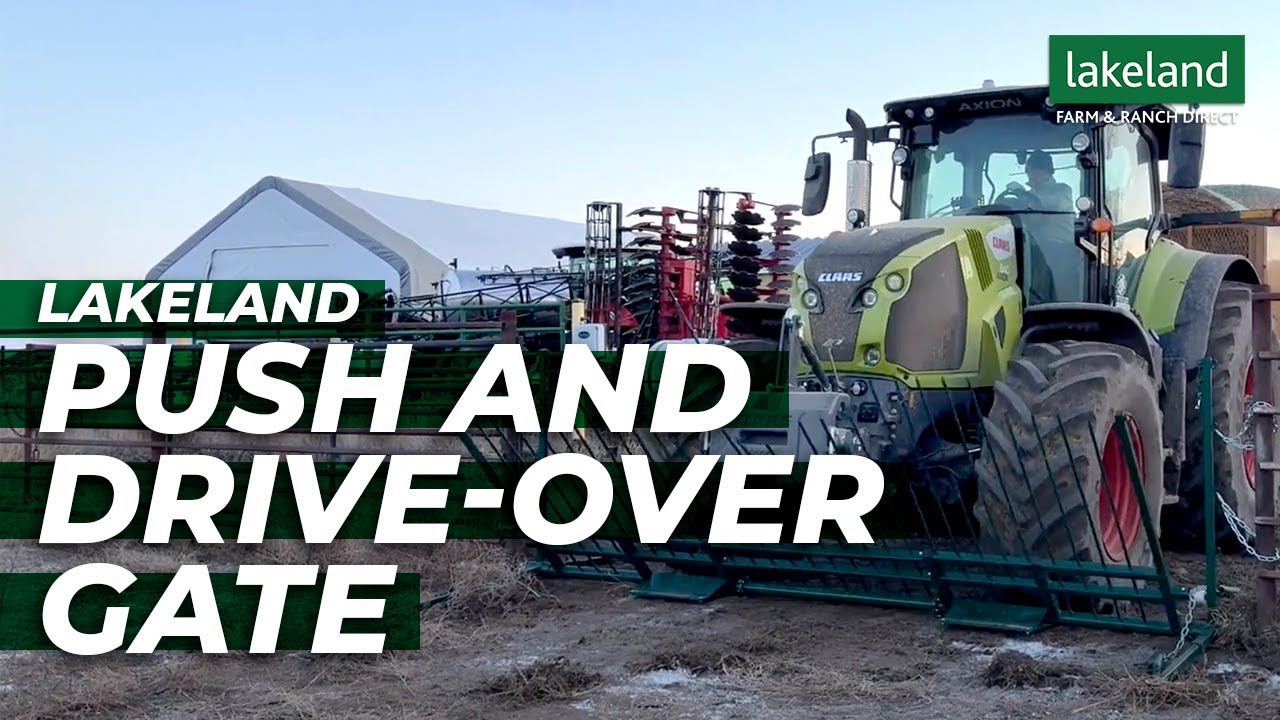 The Lakeland Push and Drive-Over Gate in Action! - YouTube