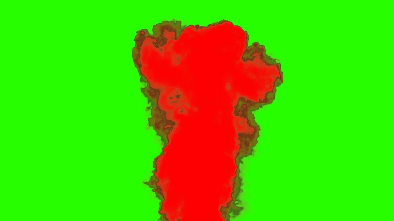 red smoke green screen free stock footage - YouTube