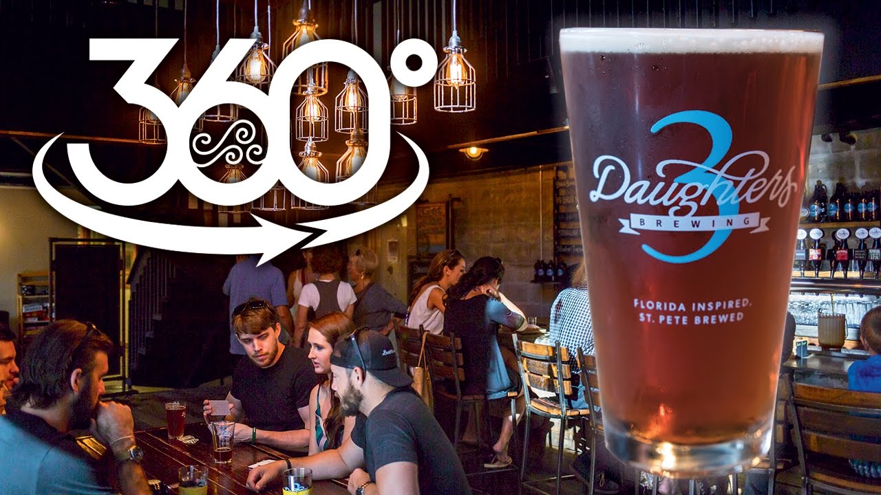 Take a 360 Tour of 3 Daughters Brewing - YouTube