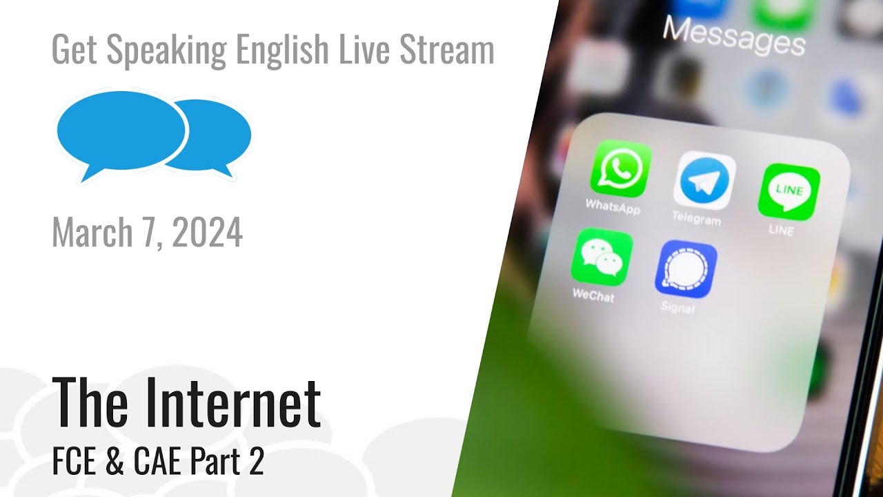 Get Speaking about the Internet - Live Lesson Part 2 - YouTube