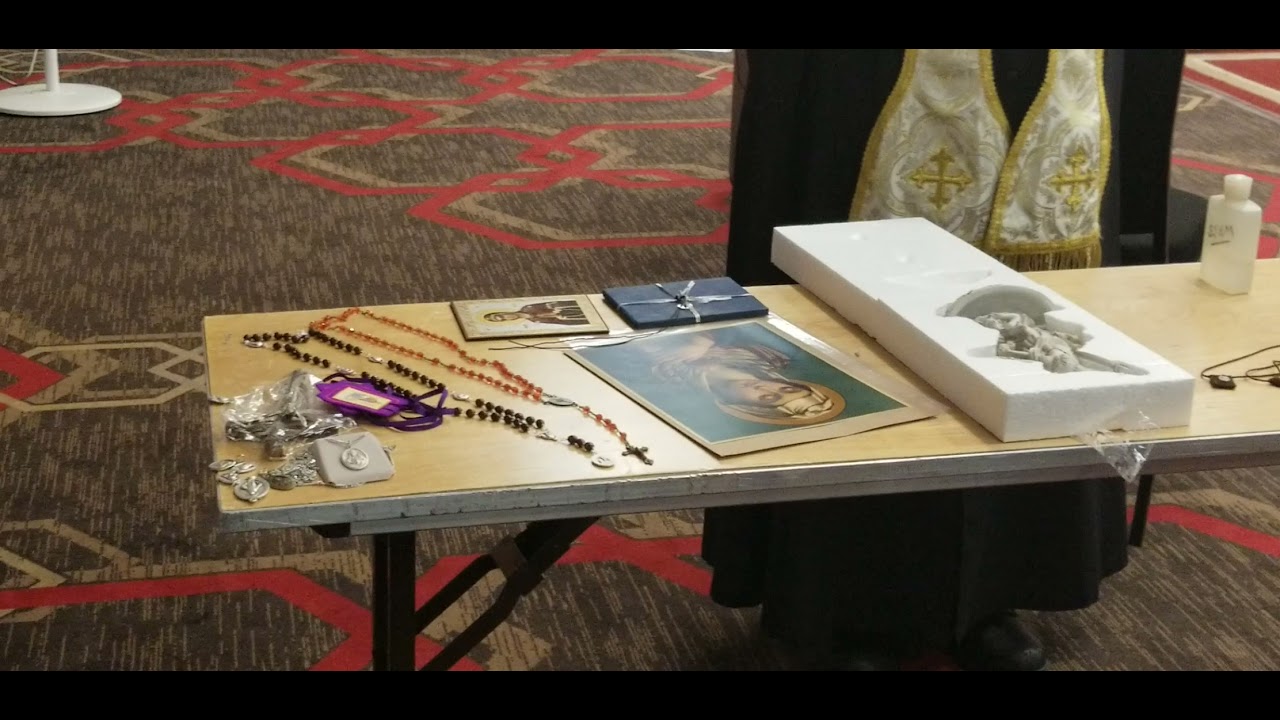 How religious items are blessed properly - example - YouTube