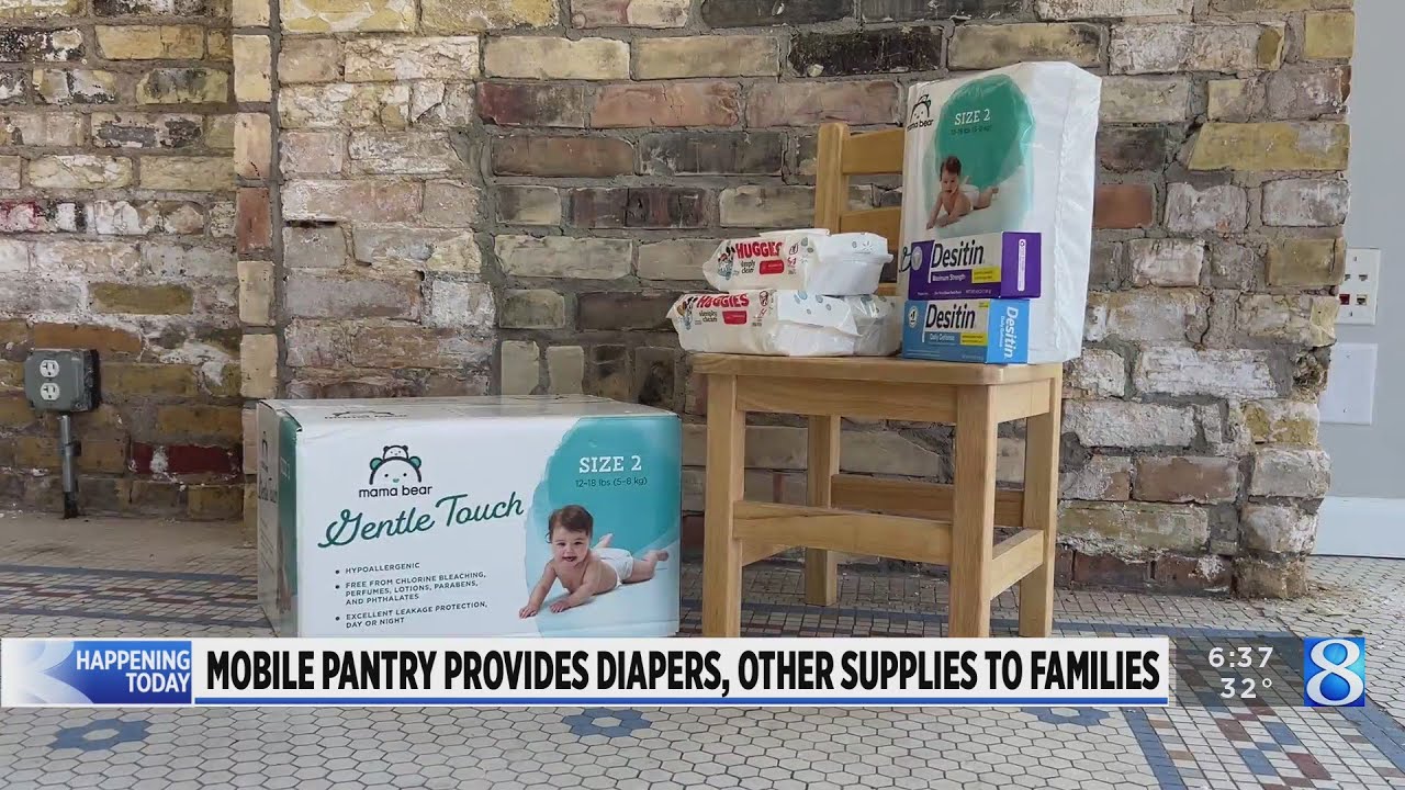 Mobile pantry provides free diapers for families in 9 counties - YouTube