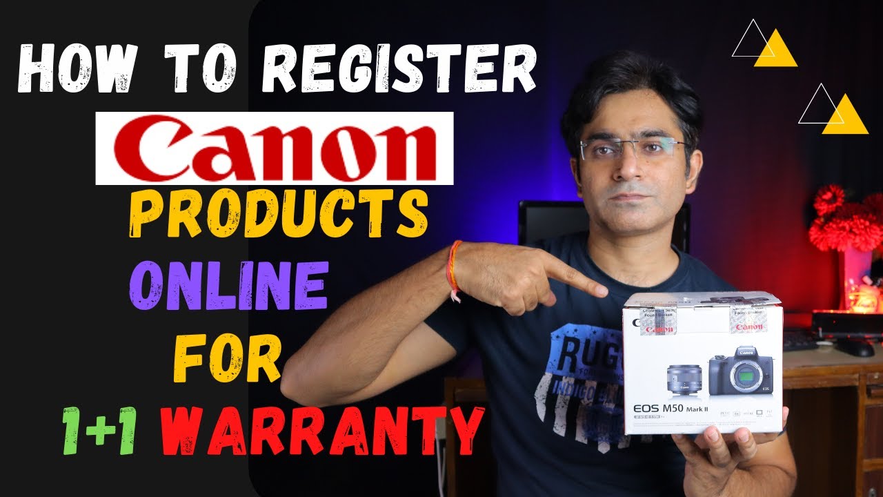 How to Register Canon Products Online for Warranty - YouTube