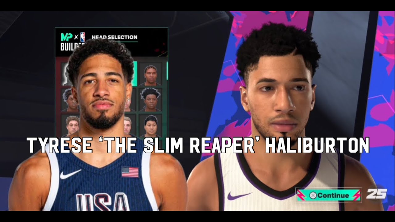Tyrese Haliburton NBA2K25 FACE CREATION NEXT-GEN - YouTube