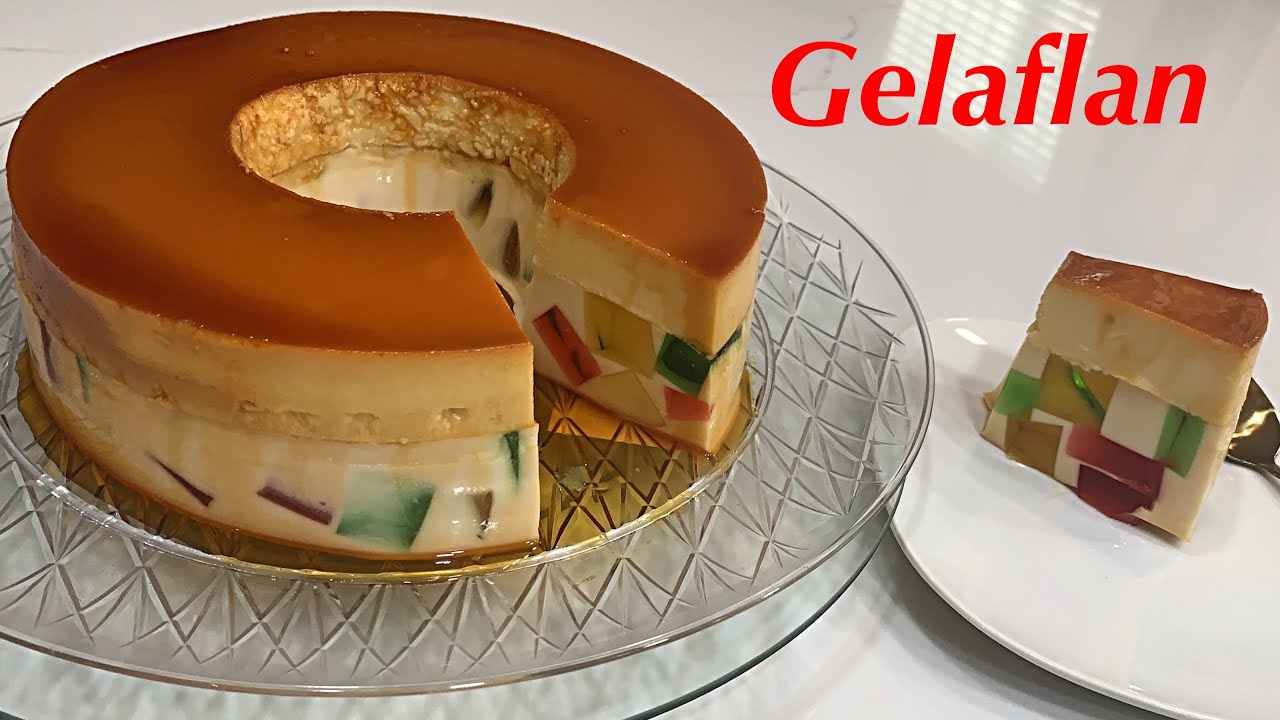 GELAFLAN - GELATINA TRES LECHES DE MOSAICO + FLAN 🍮 Postre 2en1 ...