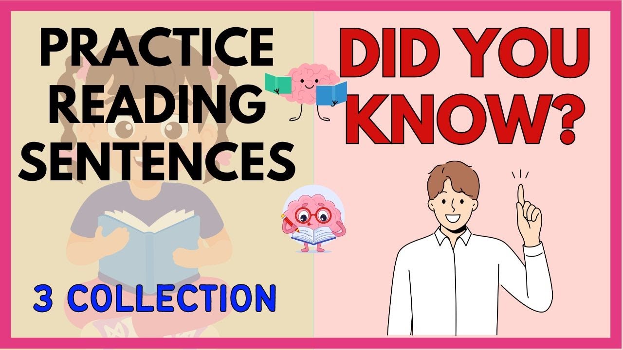 Reading Sentences Practice -- Did You Know Lessons Collection -- Facts ...