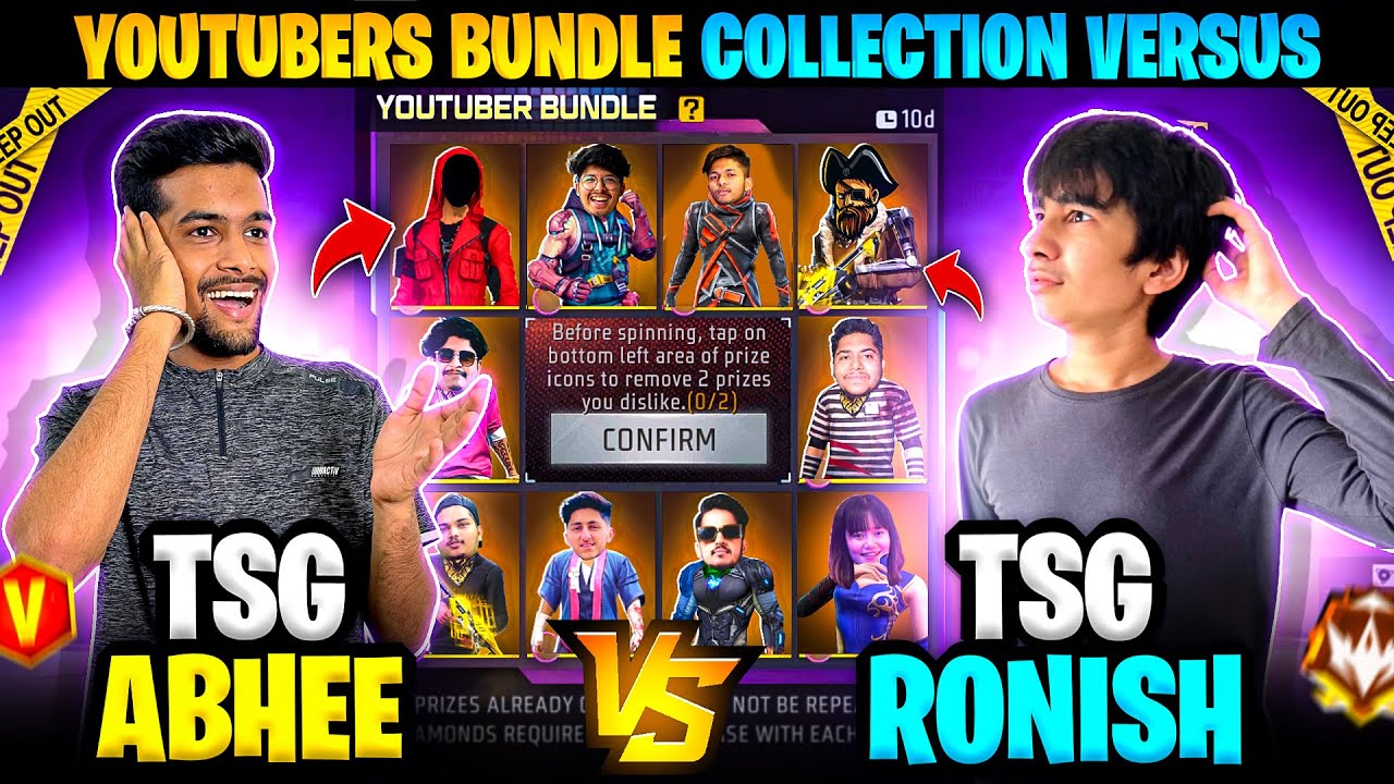 Youtubers Royale 😍 In Free Fire | India's 🇮🇳 Biggest Collection Versus ...