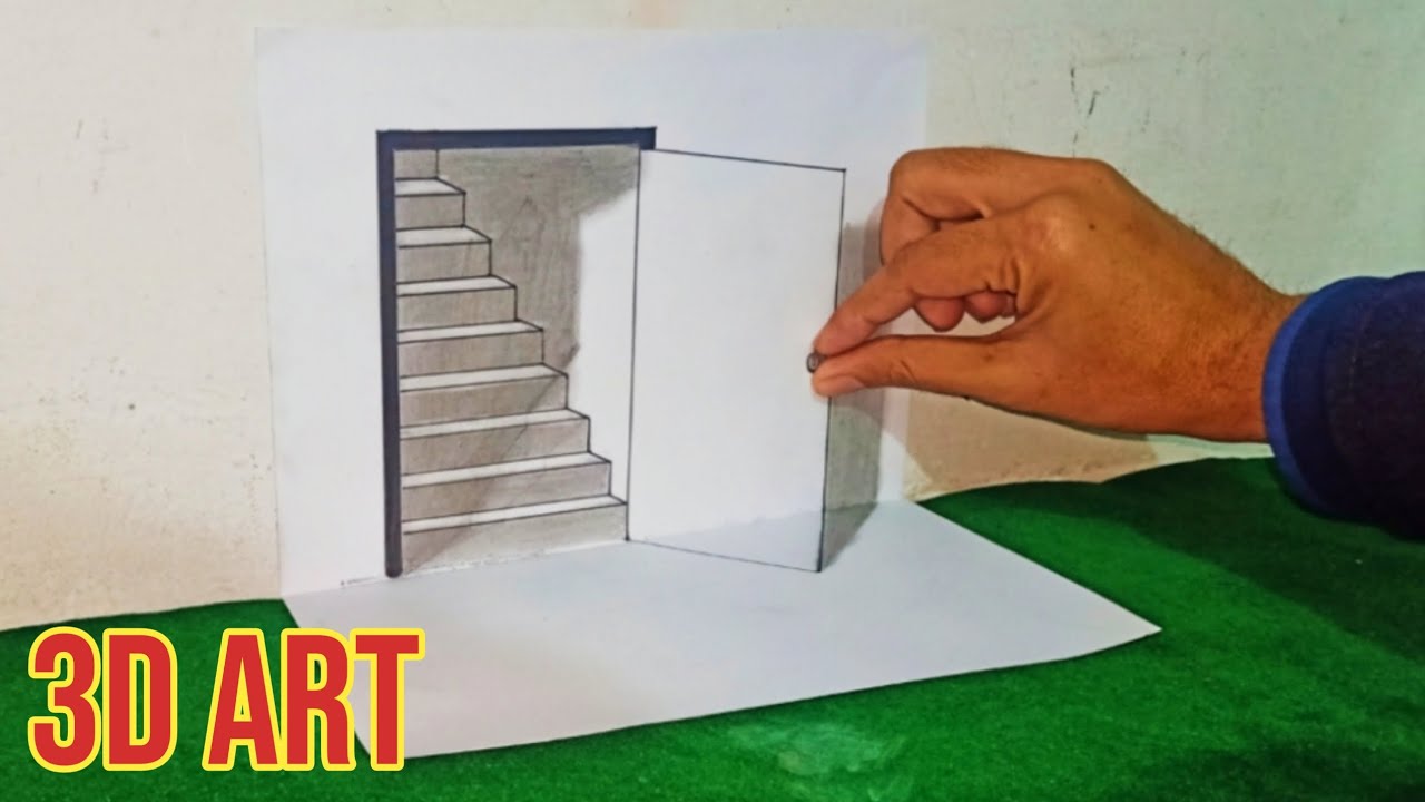 Amazing 3D Drawing For Bigeners | Viral 3D Trends | Illusion Art | #art ...