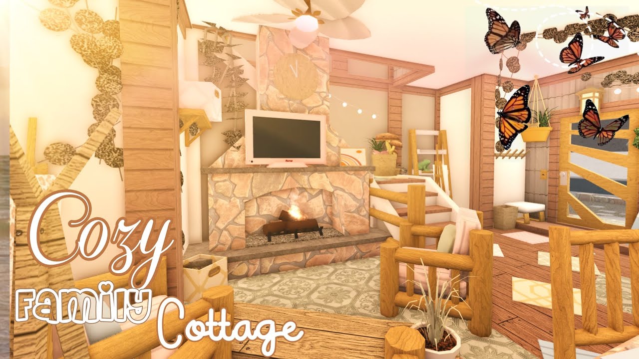 Cozy Family Cottage | roblox bloxburg | interior | Le Yuii - YouTube