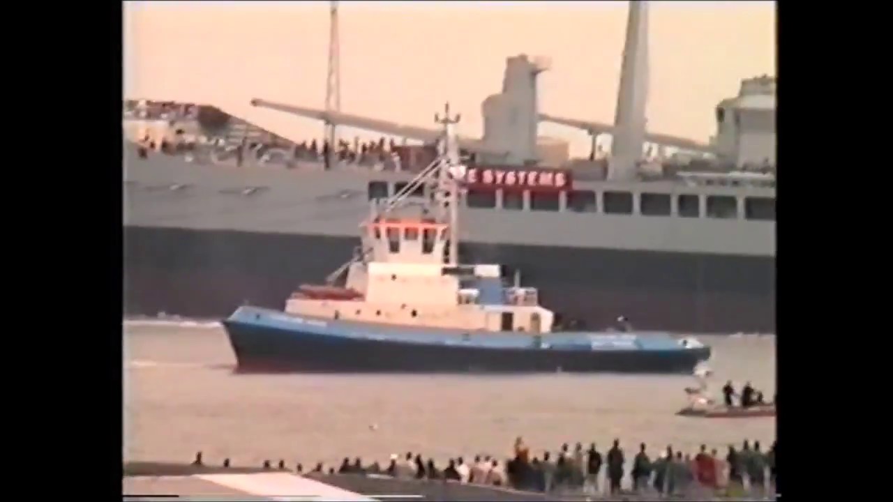 RFA Wave knight launch 29th September 2000 The only footage on youtube ...