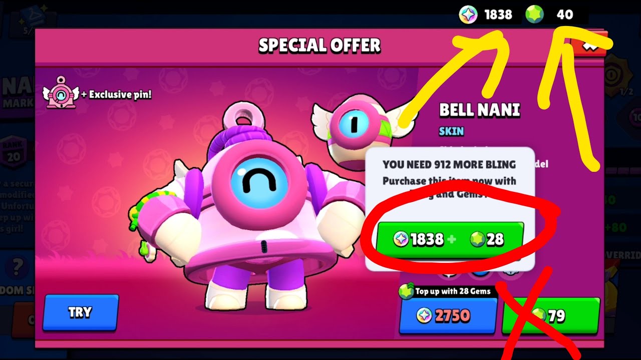 How to get Brawl stars BELL NANI / Simba short - YouTube