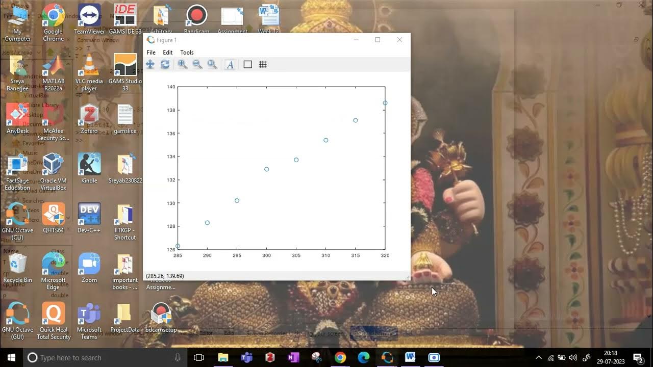 Curve Fitting In Gnu Octave For Chemical Engineering Problem Polyfit And Polyval Youtube