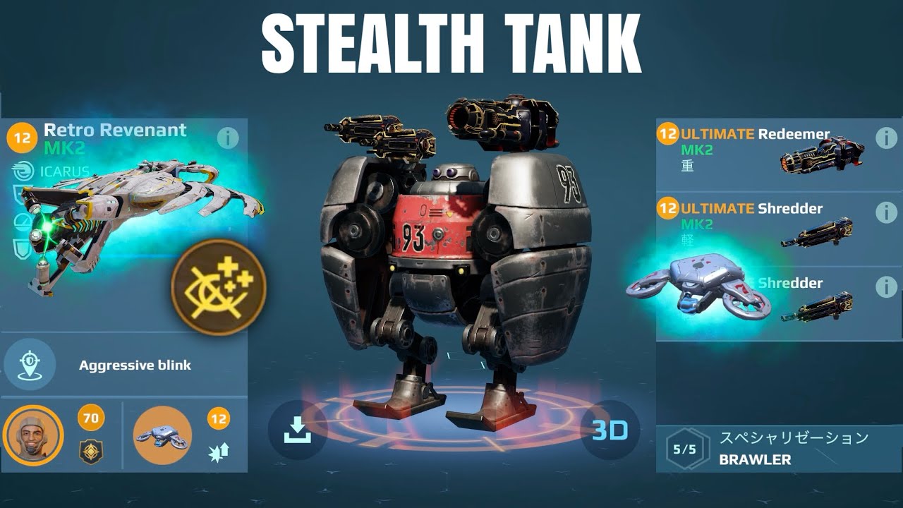 [WR] UE Redeemer UE Shredder REVENANT w/ Stealther | War Robots ...