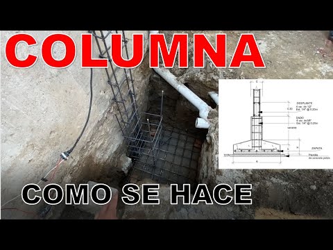 Partes de una columna de construcción - Padua Materiales