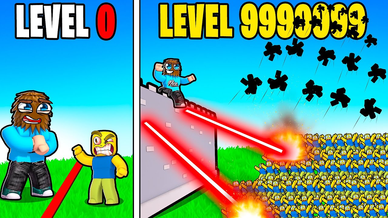 Defending My Village From OP Monsters In Roblox - YouTube