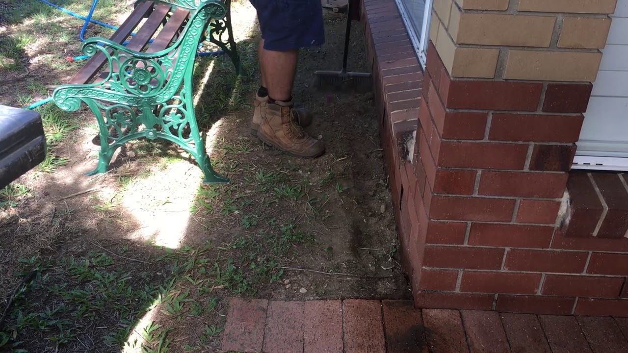 Termite Barrier installation using termidor . this house now has 8 ...