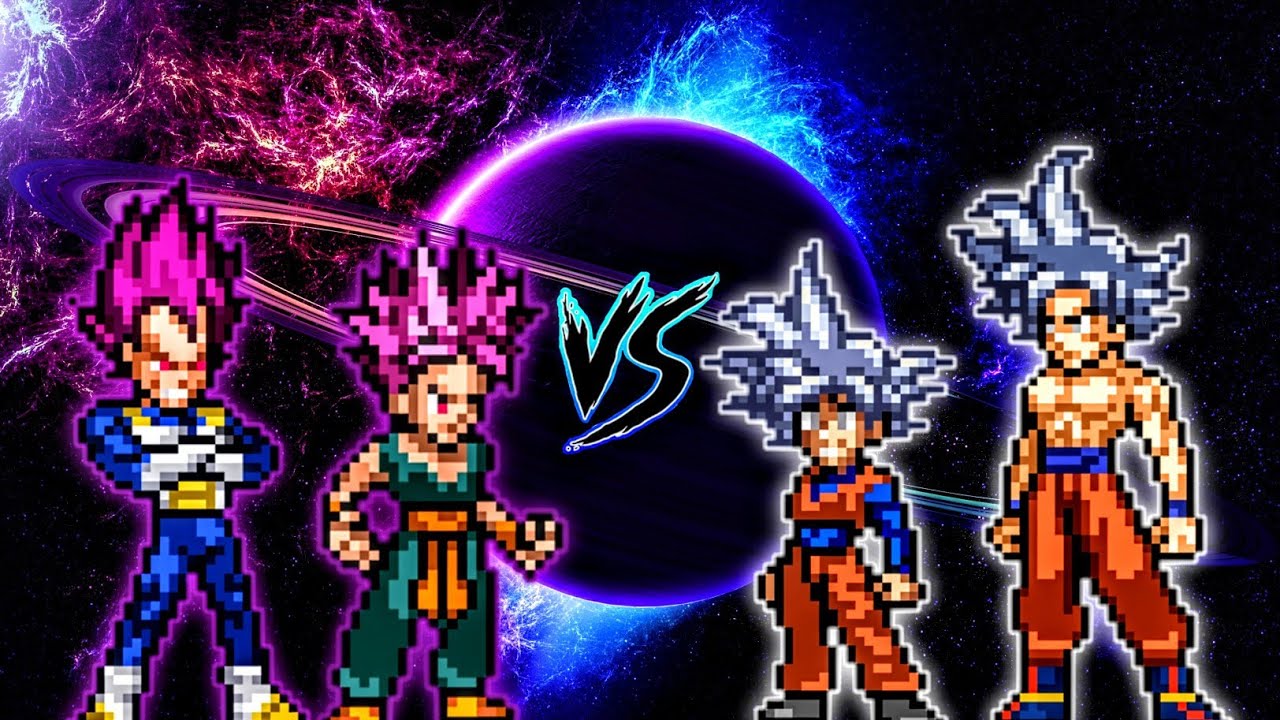 Trunks Ultra Ego (New) & TND Vegeta Ultra Ego V2 Vs Goten MUI & Goku ...