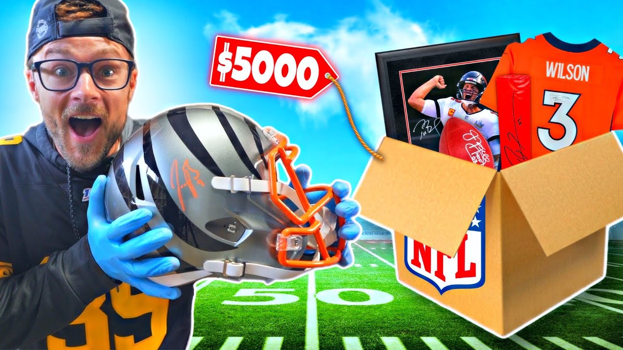 Nobody will believe what I got in this $5000 NFL Mystery Box.. - YouTube