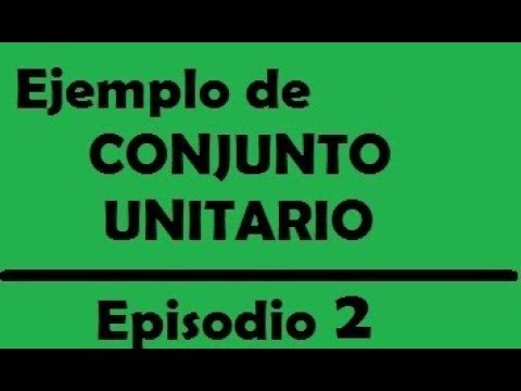 ejemplos de conjunto unitario , ejemplo 2 - YouTube