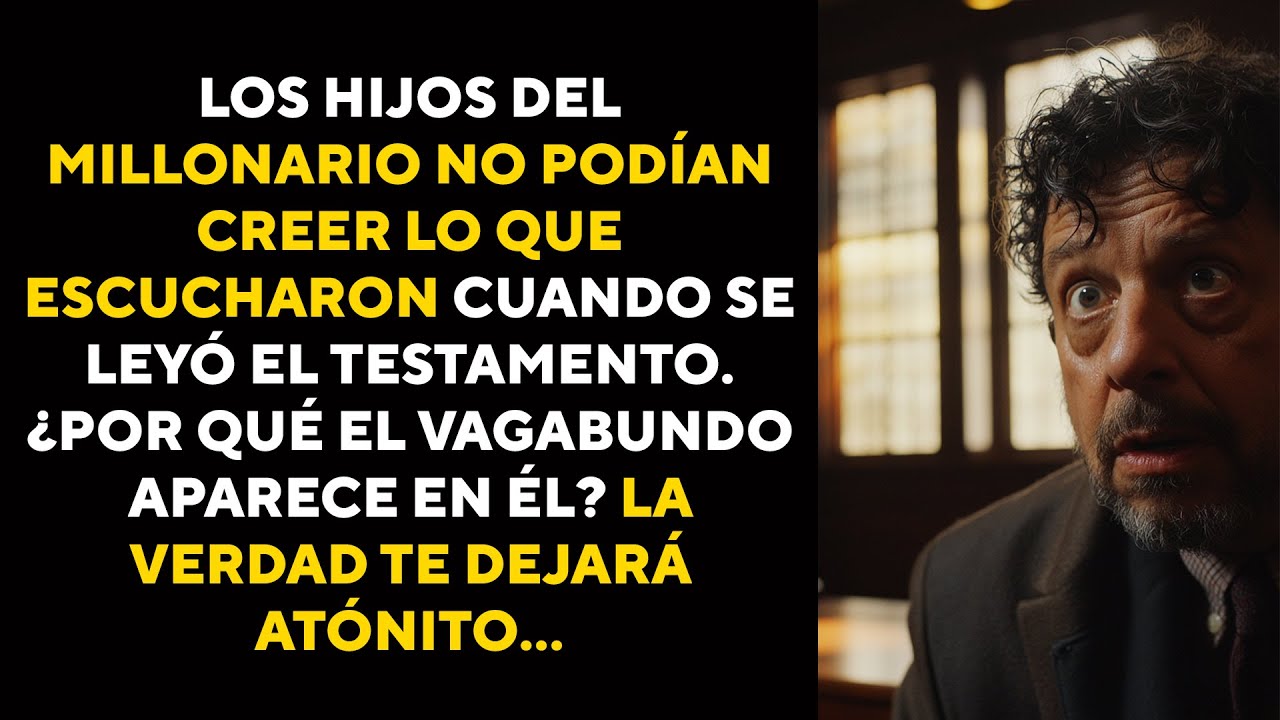 Echan a un vagabundo del funeral de un millonario… Pero el testamento ...