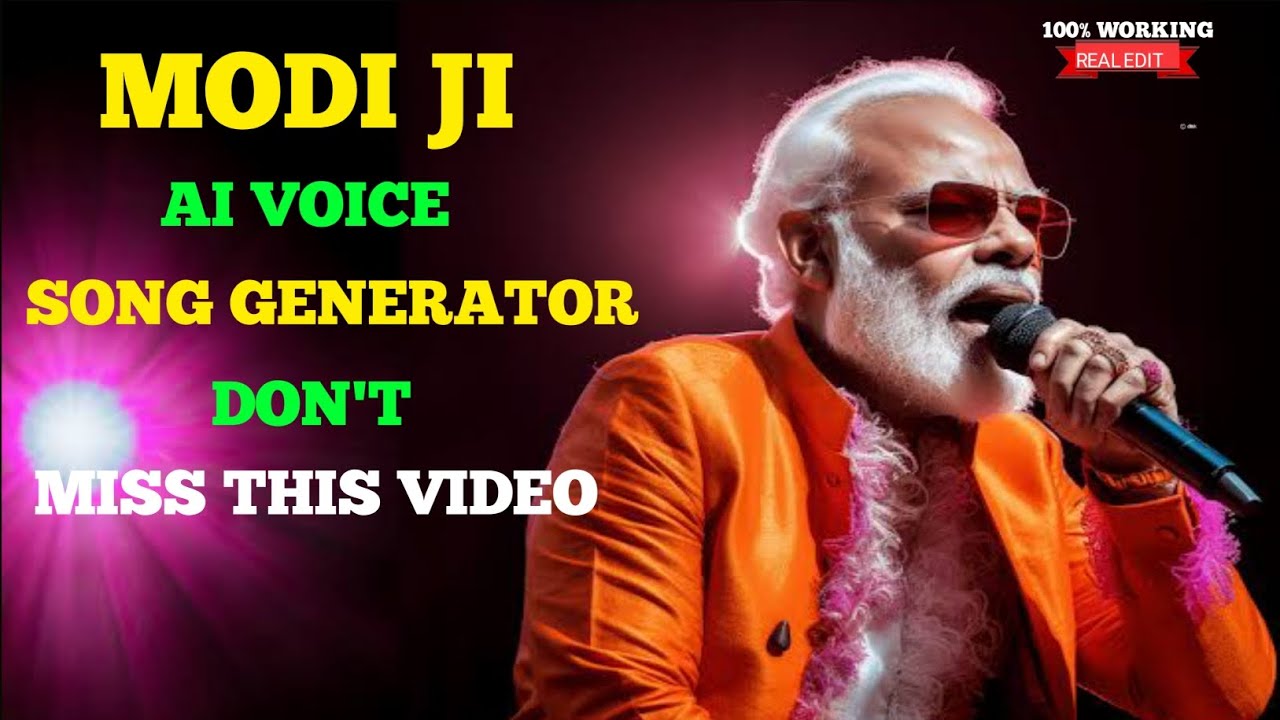 MODI JI AI VOICE TRENDING SONG ||HOW TO CREATE ANY CELEBRITY VOICE SONG ...