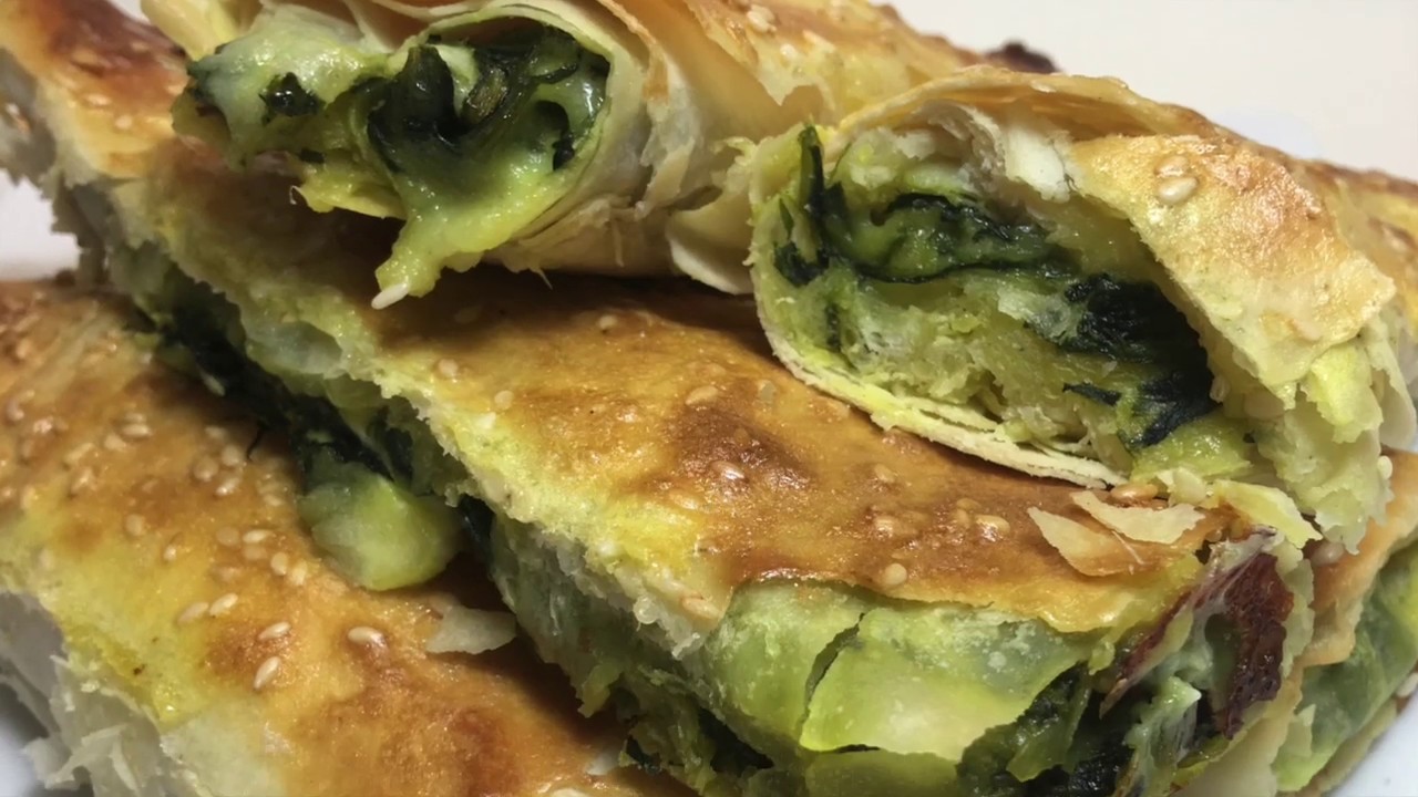 Turkish borek recipe / filo pastry/ with spinach and cheese - YouTube