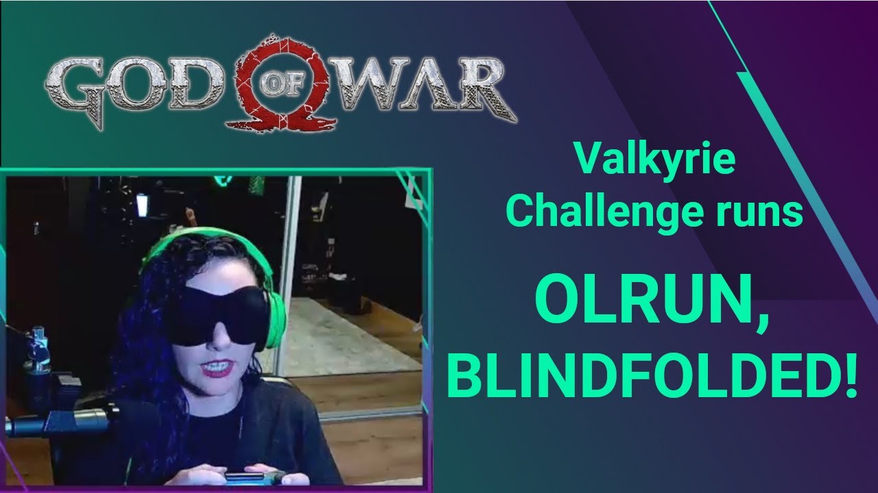 GoW 2018 Valkyrie Challenge Runs: Olrun, Blindfolded - YouTube