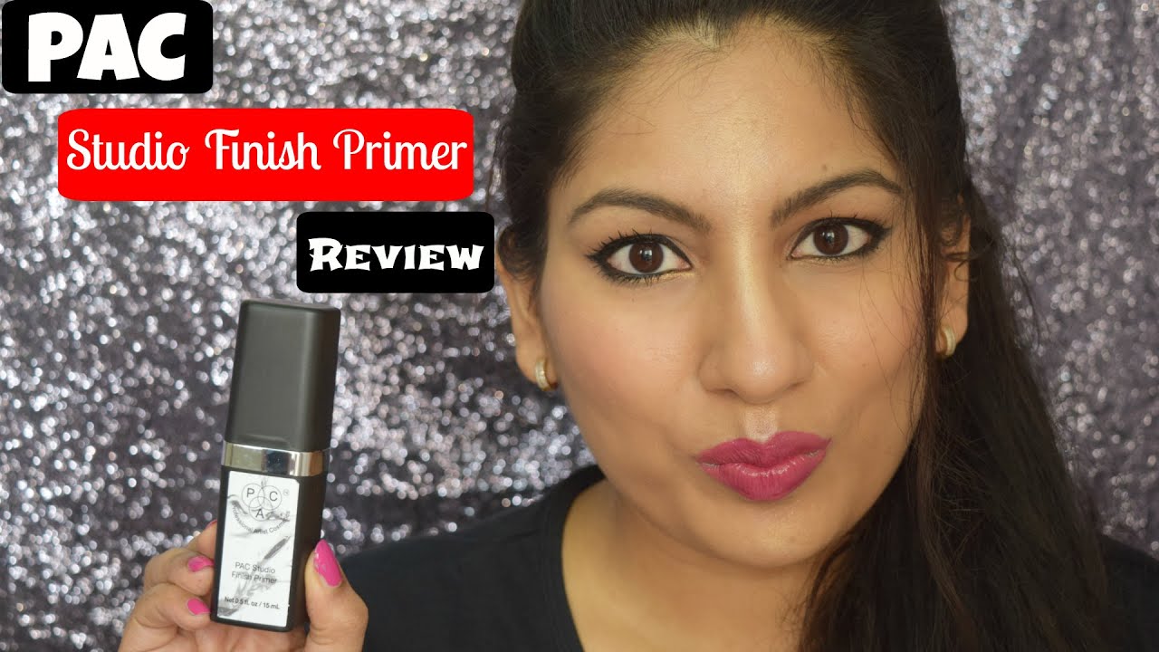 PAC Studio Finish Primer Review| PAC Cosmetics - YouTube