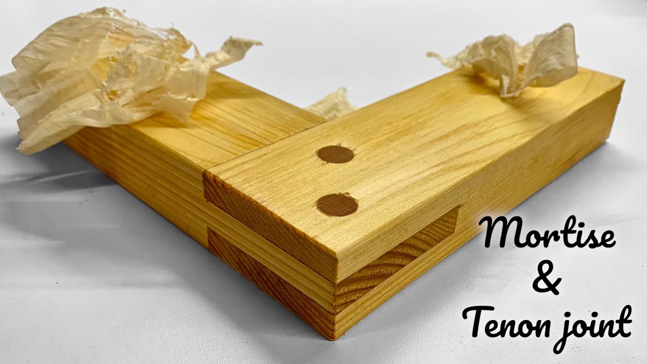 Simple wood corner joint/Pinned open slot mortise & tenon joint/Zıvana ...