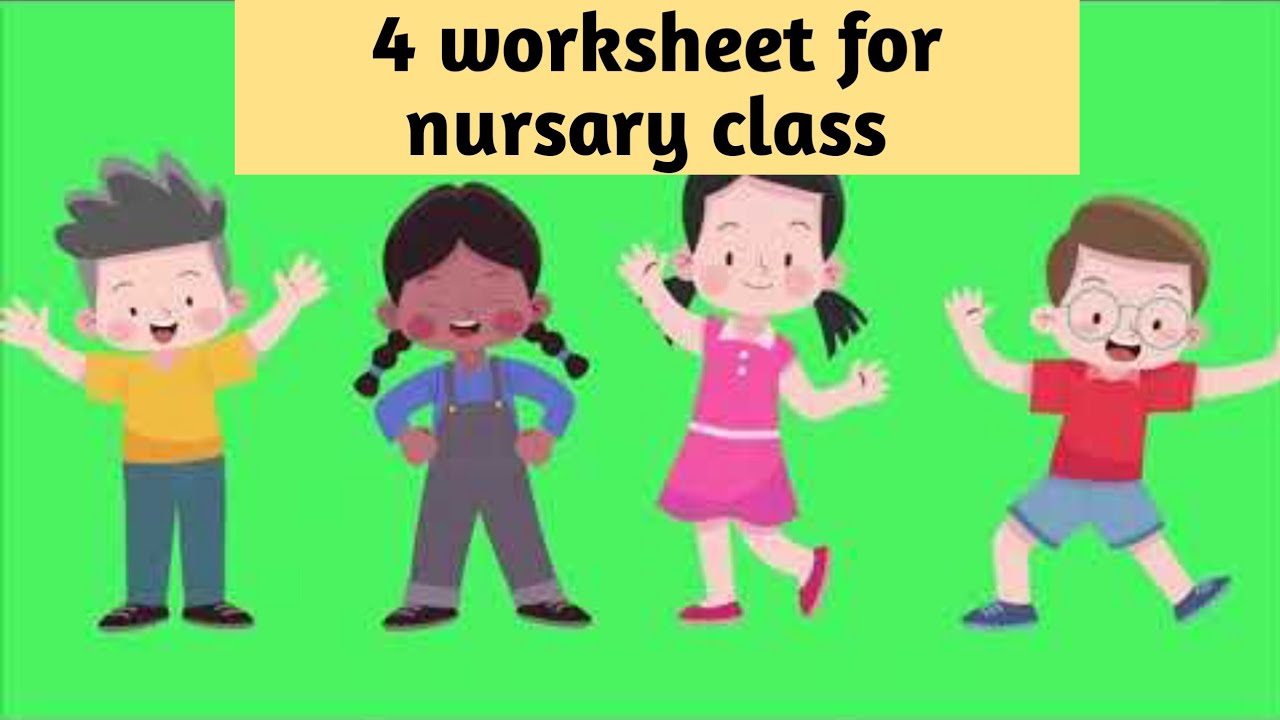 worksheet for nursary class - YouTube