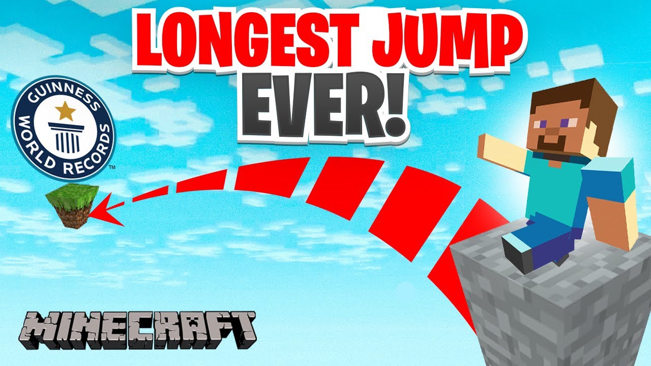 This Minecraft player just jumped 256 blocks ... and it's UNBELIEVABLE ...