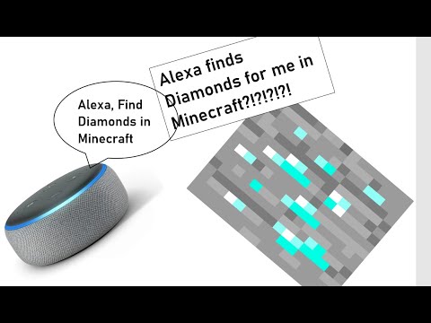 Alexa Finds Diamonds for me Minecraft Survival - YouTube