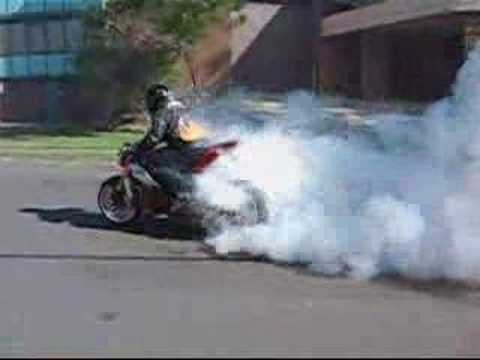 Turbo ZX9R ( Judge ) streetfighter burnout number 2 - YouTube