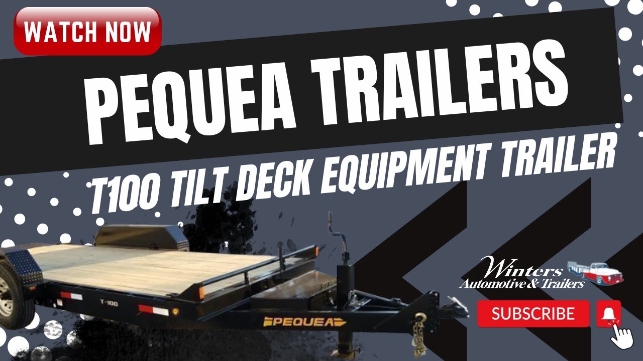 Pequea T100 Tilt Deck Equipment Trailer Overview with Chad & Butch ...