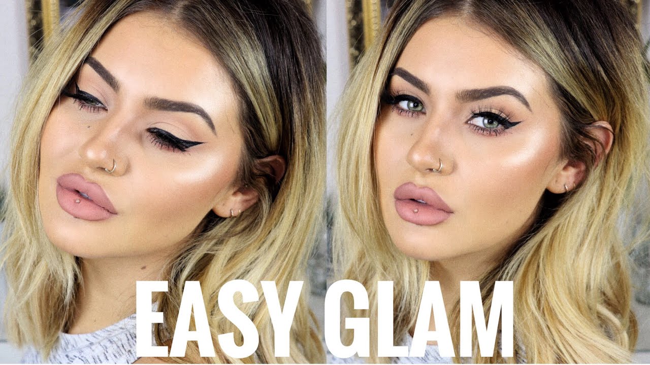 EASY GLAM MAKEUP TUTORIAL | JAMIE GENEVIEVE - YouTube