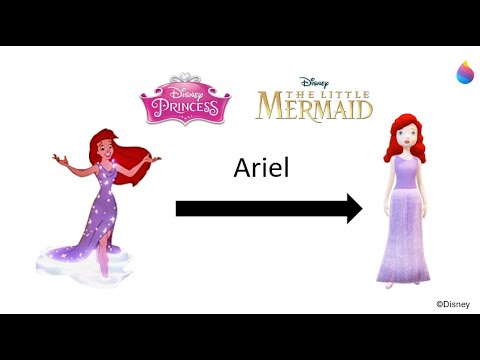 Paint 3D Tutorial: Ariel ~ The Little Mermaid (1989) Ending Outfit ...