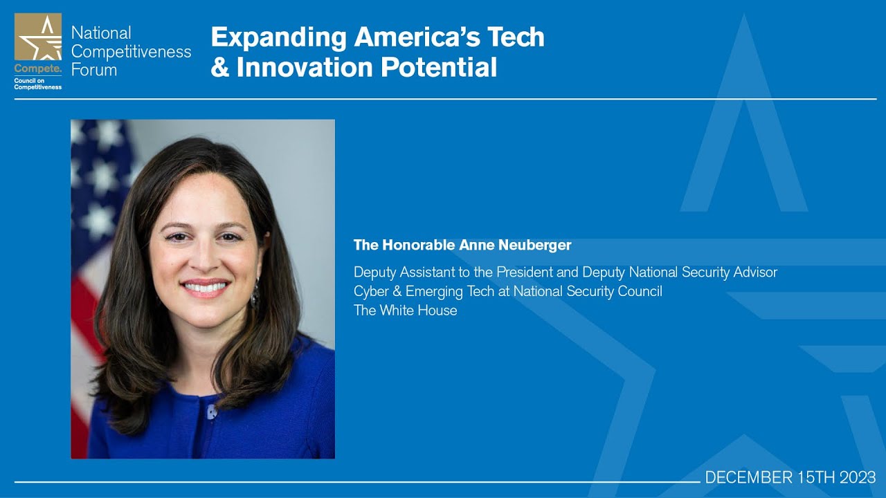 Expanding America’s Tech & Innovation Potential: The Honorable Anne ...